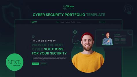 Csume V2 Nextjs Cyber Security Portfolio Template