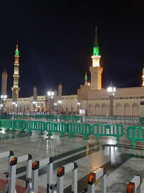 Medina Saudi Arabia Oct 2022 Beautiful View Of Masjid Al Nabawi
