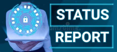 Writing Displaying Text Status Report Internet Concept Update Summary