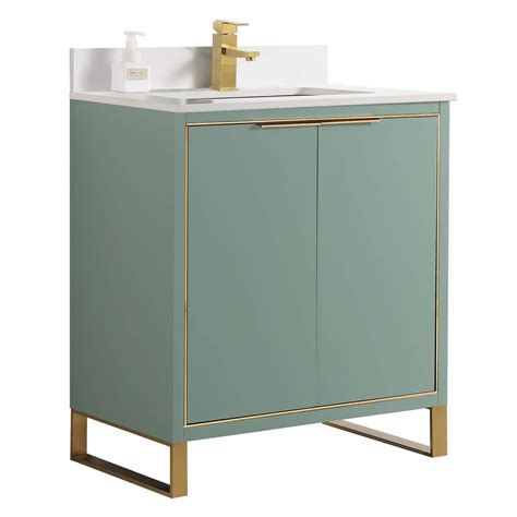 Fine Fixtures Opulence Collection 30 In W X 18 In D X 33 In H
