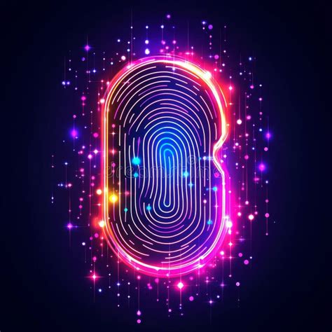 Futuristic Fingerprint Scanning Technology For Identity Security And Biometric Authentication