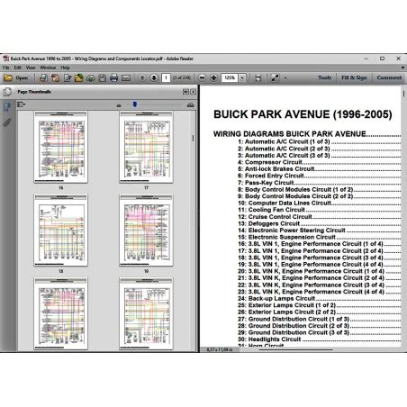 Buick Park Avenue Wiring Diagram 96 05 Pdf Download