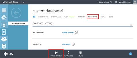 Using Custom Connection Strings With The Mobile Services Net Backend