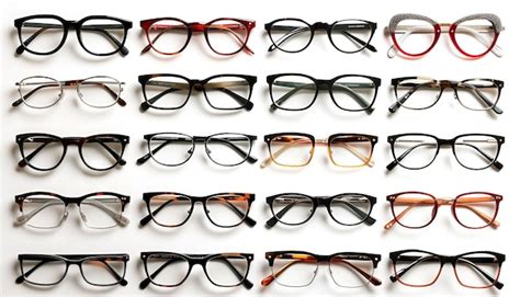 Premium Photo Set With Different Eyeglasses Isolated On White