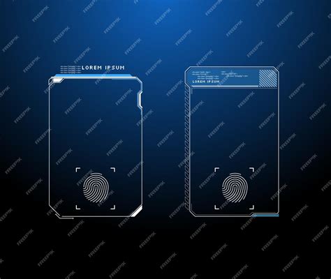 Premium Vector Fingerprint Scanning Technology Concept Vector