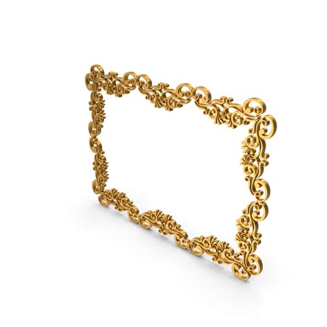 Gold Rectangular Wreaths Frame Png Images And Psds For Download