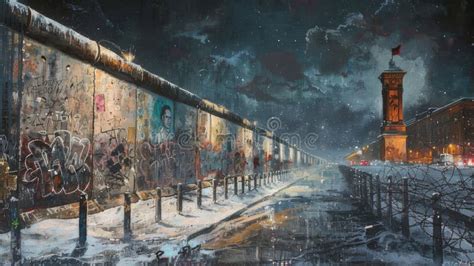 Berlin Divided Echoes Of The Cold War Struggle Stock Illustration Illustration Of Division