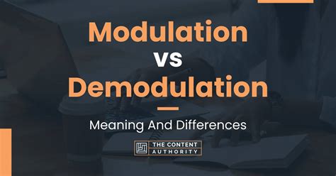Difference Between Demodulation And Detection At Sally Patrick Blog