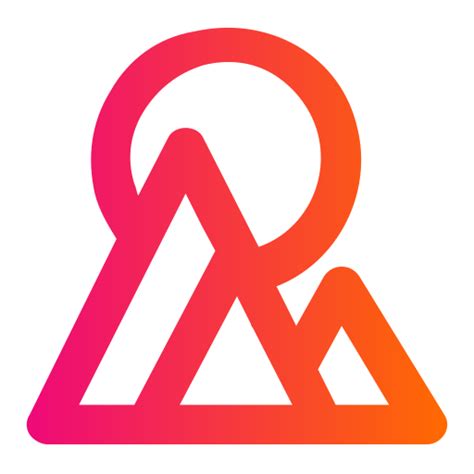 Pyramid Generic Gradient Outline Icon