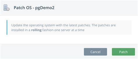 Postgresql Os Patching