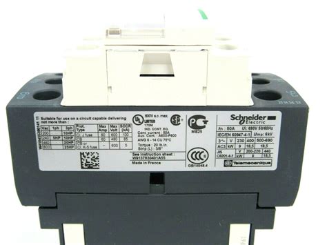 New Schneider Electric Lc1d38bd Contactor Sb Industrial Supply Inc