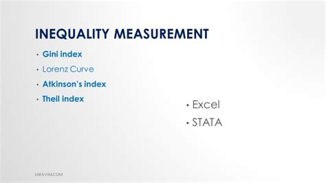 Inequality Measurement Safavi M