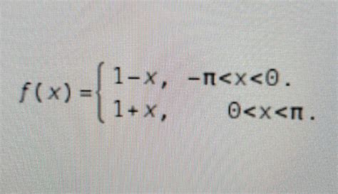 Solved Find The Fourier Coefficient And Fourier Series To