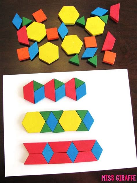 Composing Shapes In 1st Grade Math Patterns Pattern Blocks Pattern Activities