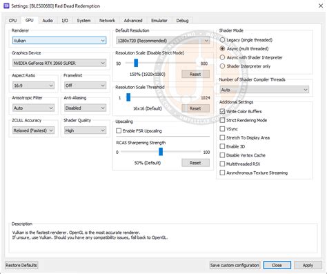 Setting Up The RPCS3 V0 0 25 Emulator For Red Dead Redemption UmTale Lab