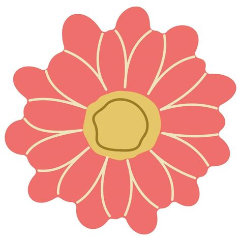 Flower Single Cute On A White Background Free 26700710 Vector Art At