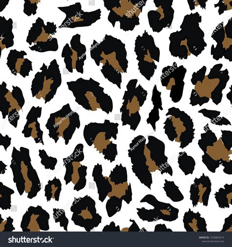 Leopard Seamless Pattern Design Vector Illustration Stock Vector