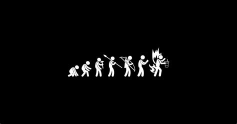 Were Screwed Evolution Chart Black Evolution Of Man Sticker
