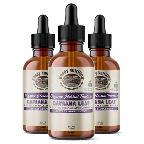Ready Nutrition™ Damiana Organic Herbal Tincture Female Aphrodisiac For