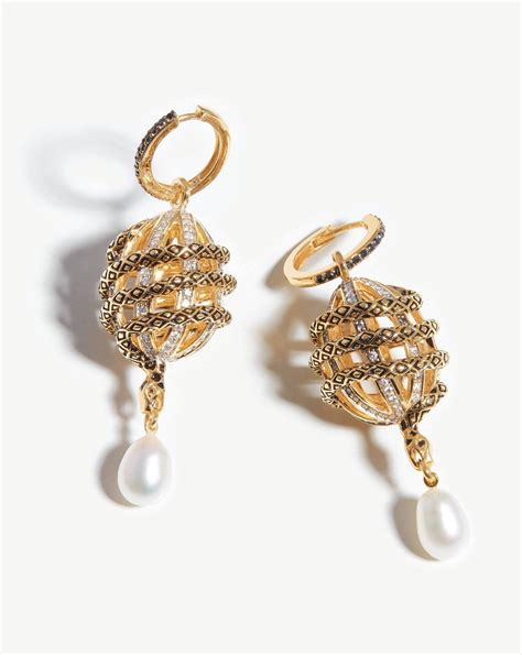 Harris Reed 14k Solid Gold Uncaged Drop Earrings Diamond Missoma Us