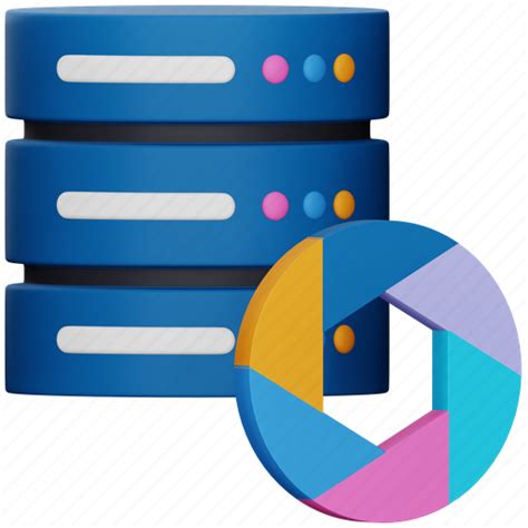 Raw Data Server Hosting Database Storage Network 3d Illustration Download On Iconfinder