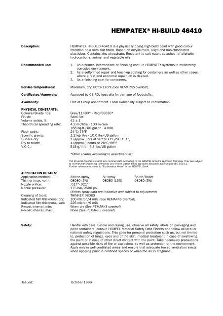 2 Hempatex Hi Build 4637