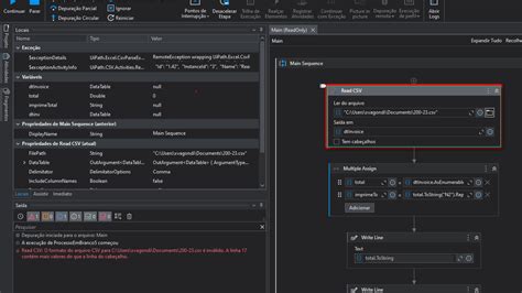 Problema Ao Ler Um Arquivo Csv Studio UiPath Community Forum