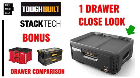 Toughbuilt Stacktech 1 Drawer Close Look Plus Bonus Stacktech D30 1