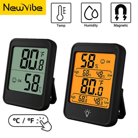 【newvibe】large Size Lcd Digital Thermometer Hygrometer Indoor Room
