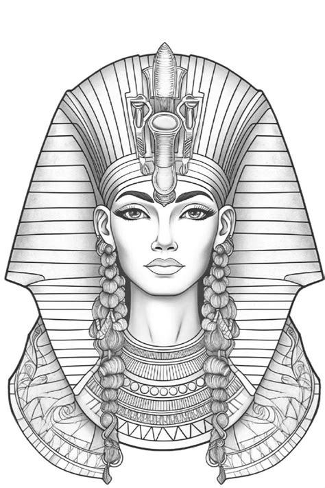 Egypt Princess Coloring Pages For Adults Fantasy Princess Etsy In