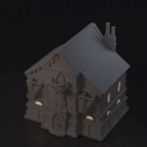 3d Printable Adventurers Guild Building By Xardas