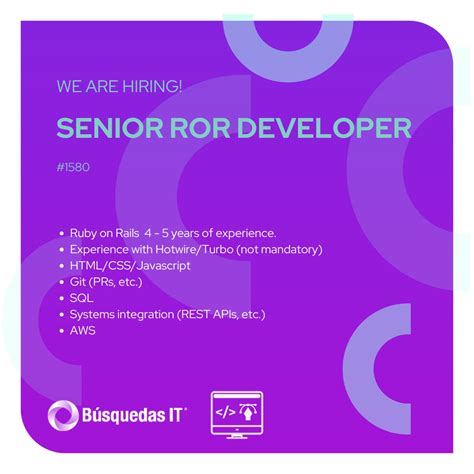 búsquedas it® on linkedin applynow hiring ror seniorror