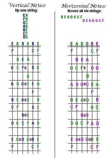 Guitar Strings Notes Chart Tab Info Tune Up Master The Fretboard Artofit