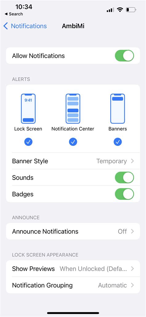 Push Notification And Email Settings — Ambimi The Skills Based Job Matching Platform