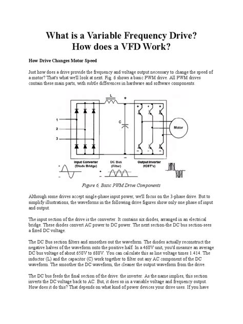 What Is A Variable Frequency Drive How Does A Vfd Work Pdf