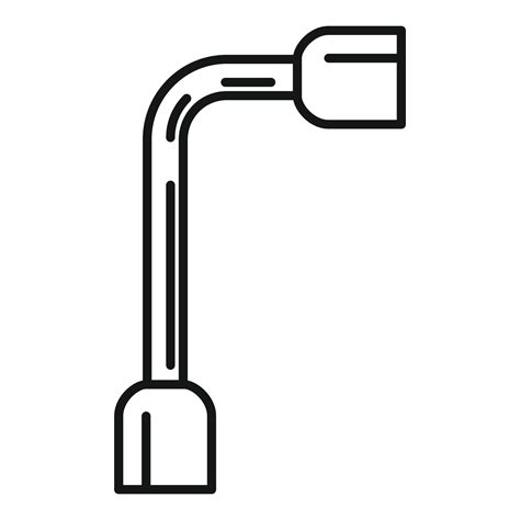 Car Wheel Key Icon Outline Style 14517917 Vector Art At Vecteezy