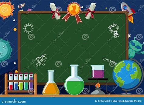 Border Design Science Theme Stock Illustrations 276 Border Design