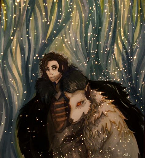Jon And Ghost By Nastjastark On Deviantart