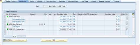 Condition Type Jexs 107 Condition Without Cond Sap Community