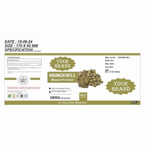 Kaunch Beej Capsules At ₹ 62 Bottle Herbal Extracts In Sonipat Id