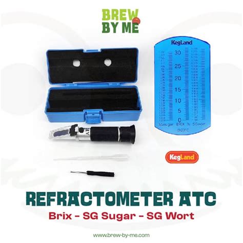 Brixspecific Gravity Refractometer With Atc And Led Light Shopee Thailand