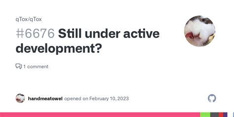 Still Under Active Development · Issue 6676 · Qtoxqtox · Github