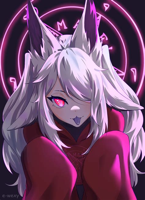 Rule 34 Dya Rikku Vtuber Face Markings Female Fox Ears Red Eyes