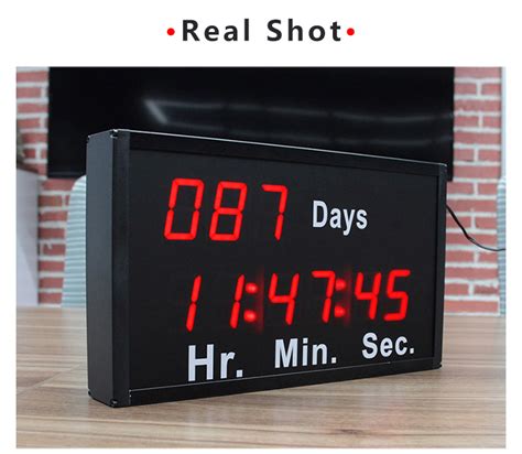Led Programmable 9 Digits Days Hours Minutes Seconds Countdown Clock Wall Timer Buy Digital