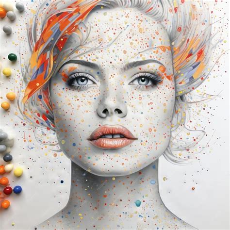 Premium Photo Vibrant And Majestic Captivating Illustrations Of Women With Colored Squiggles