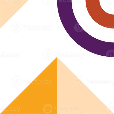 Trendy Geometric Square With Abstract Patterns In Multiple Colors And