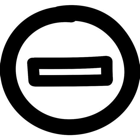 Minus Sign In A Circle Hand Drawn Outlines Vector Svg Icon Svg Repo