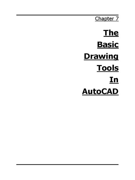 Autocad Basic Drawing Tools In 40 Characters Pdf Ellipse Circle