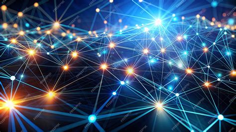 Digital Connectivity A Vibrant Network Of Nodes And Connections In Technology Premium Ai