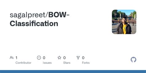 GitHub Sagalpreet BOW Classification